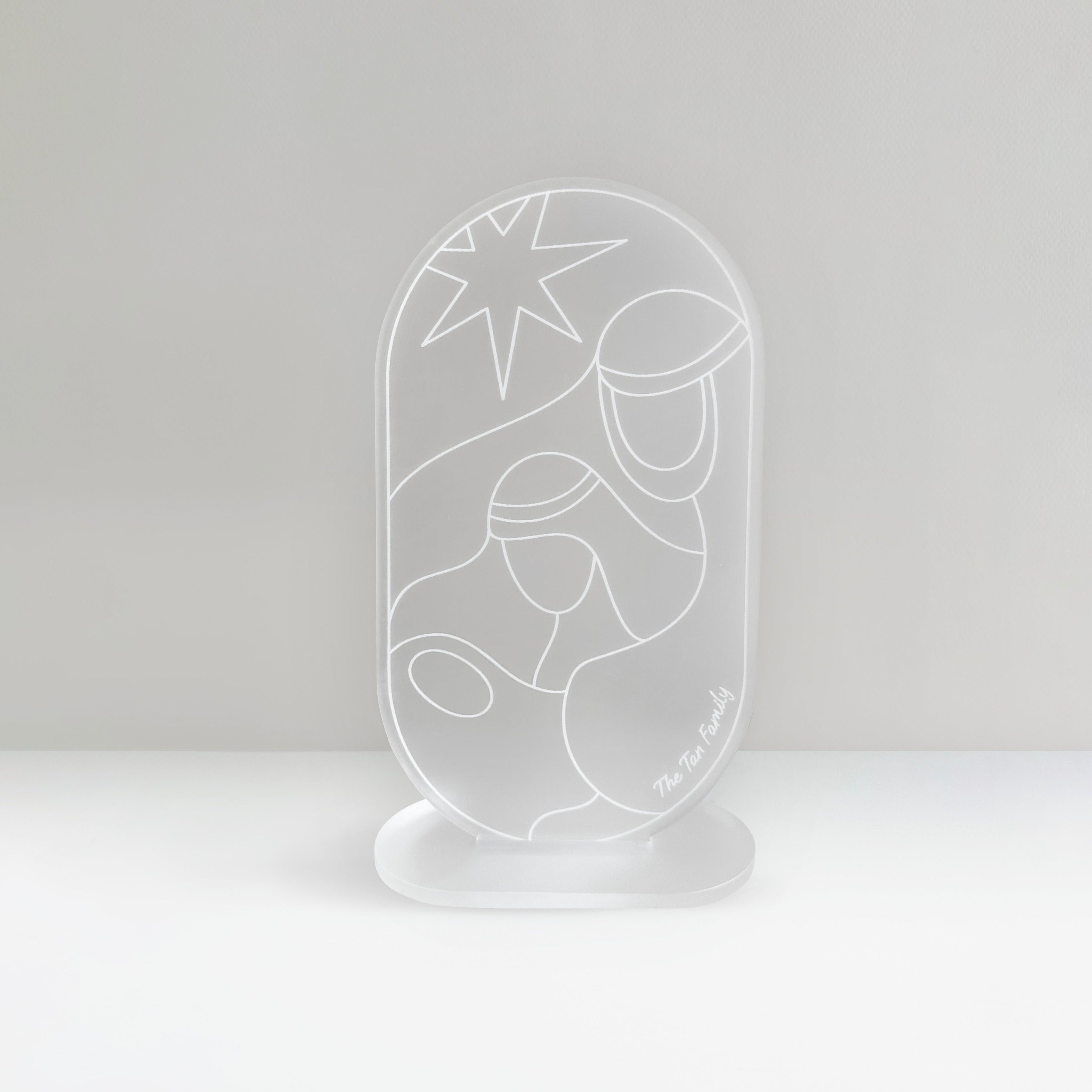 Urban Li'l Christmas Abstract Nativity Scene Standee