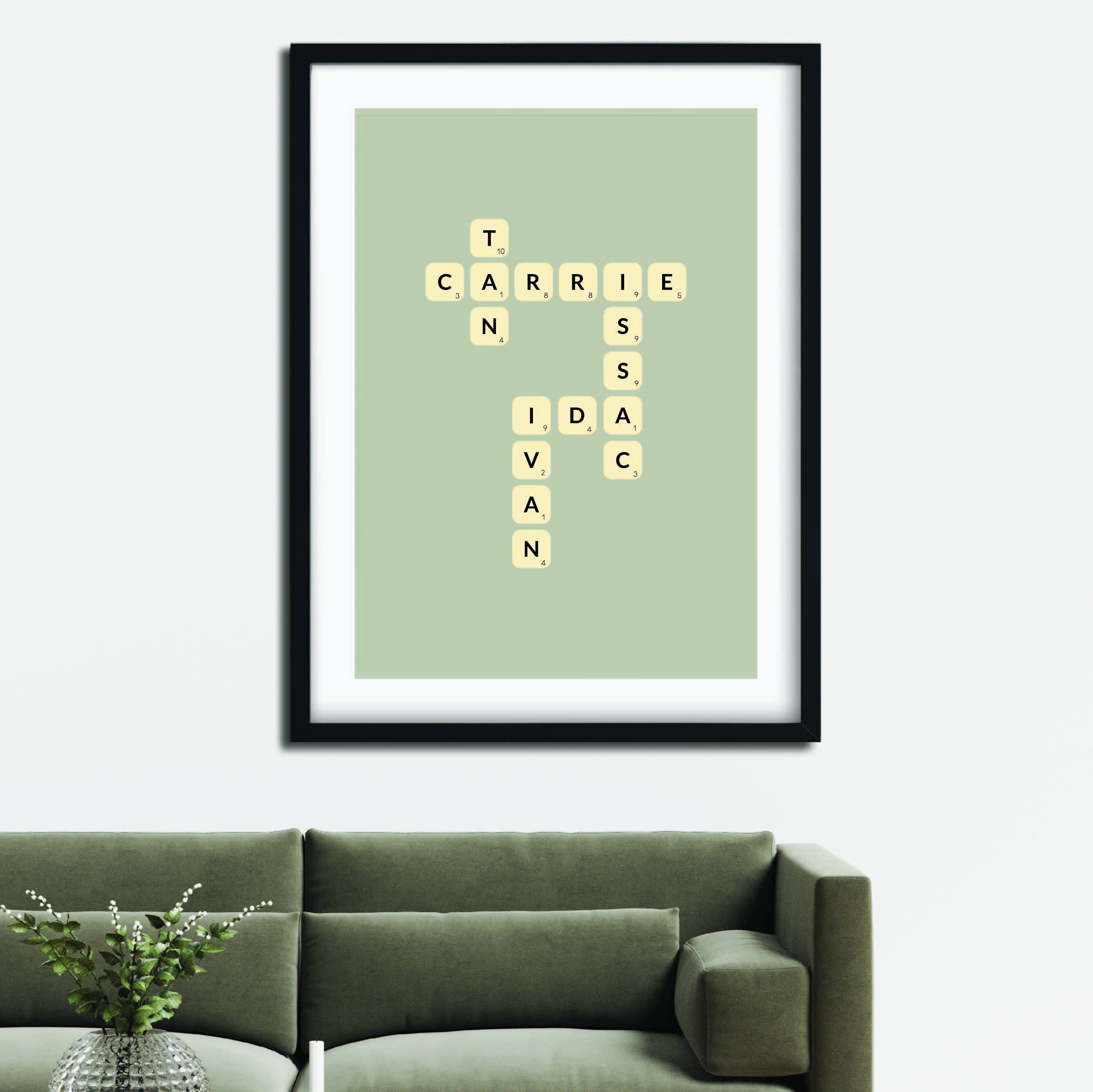 Family Scrabble Poster