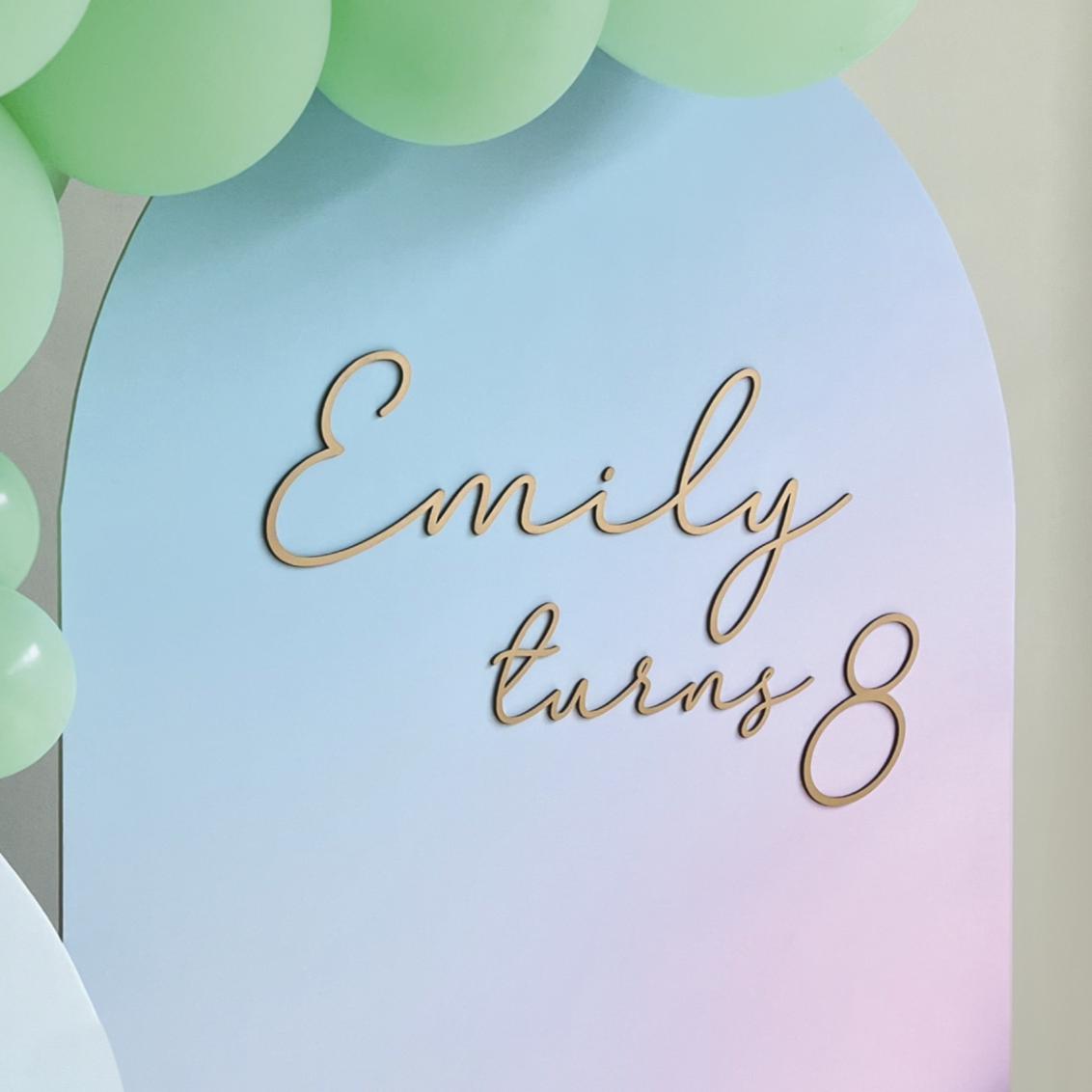 Gold Acrylic Signage Add-on