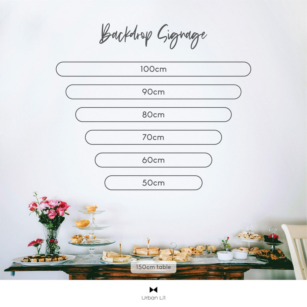 Backdrop Signage -Single Row