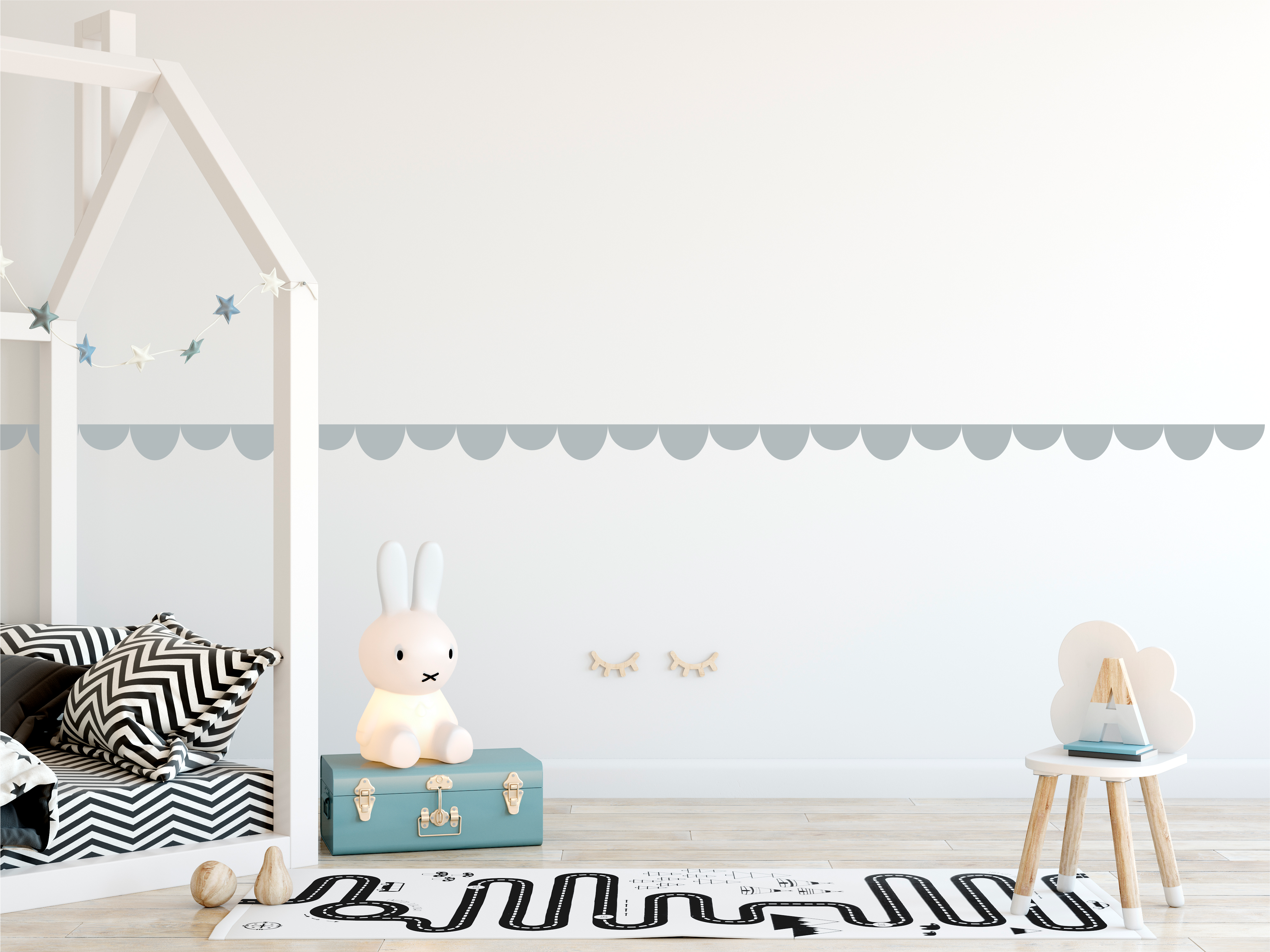 Scallop Fabric Decal